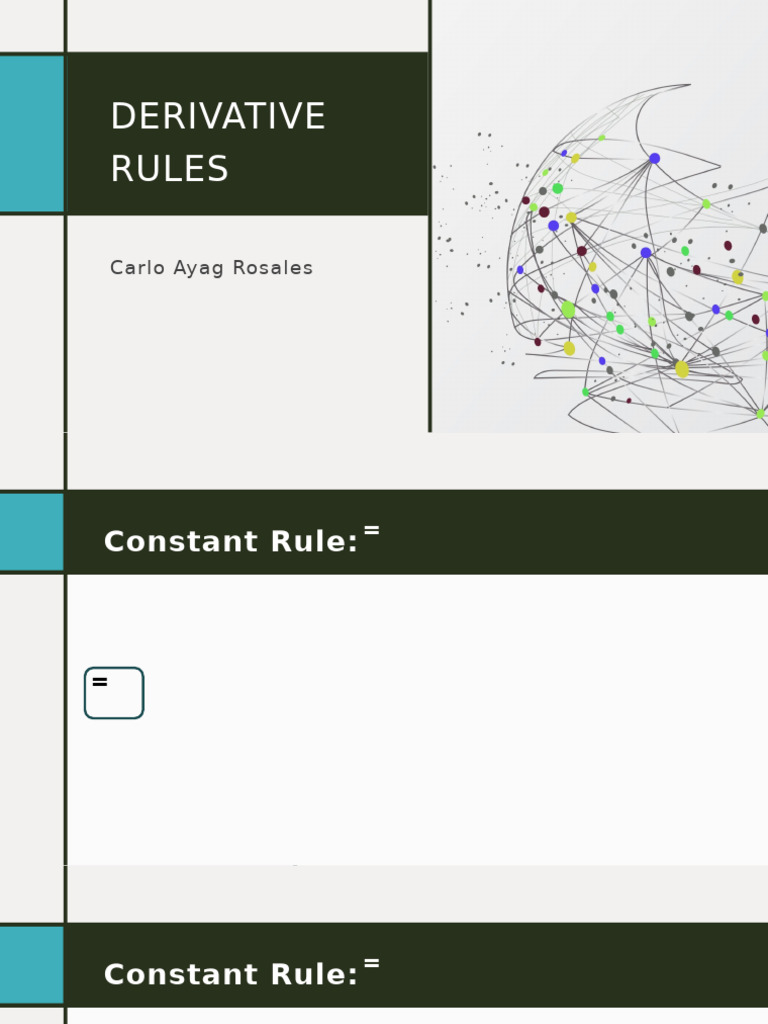 Derivative Rules | PDF