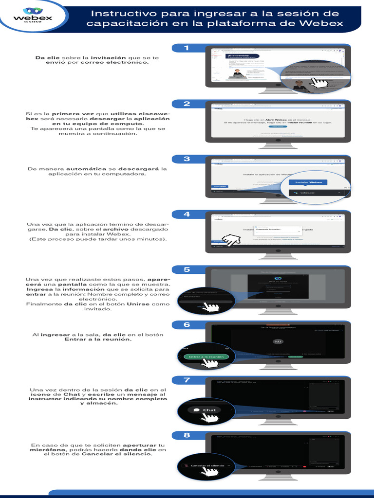 Instructivo para iniciar sesión en Webex | PDF