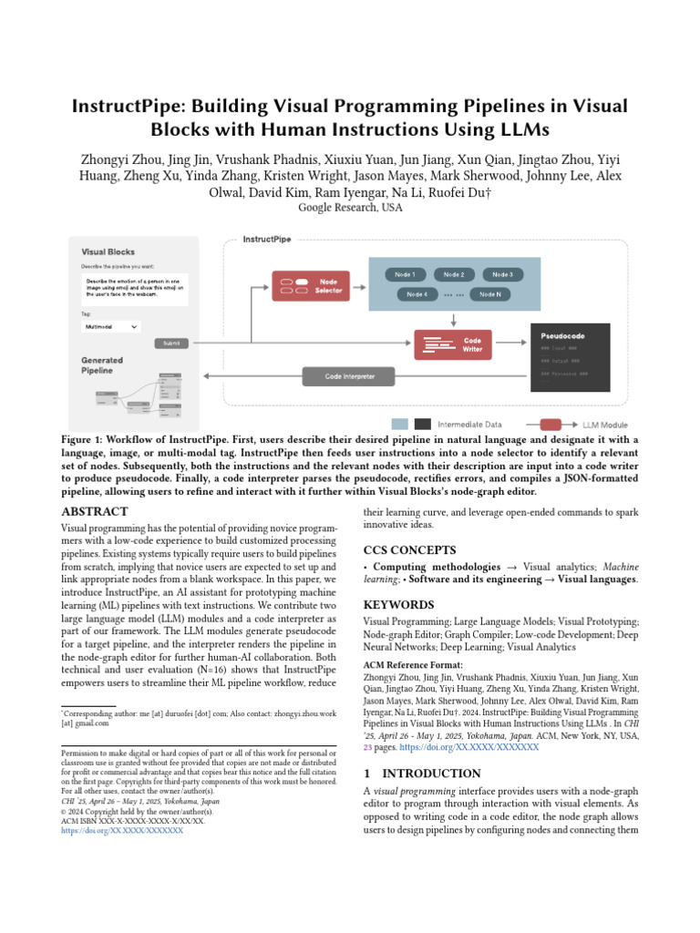 Instruct pipe | PDF | Human–Computer Interaction | Artificial Intelligence