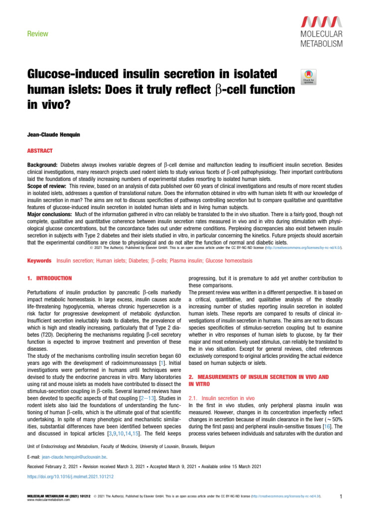 15 Glucose-Induced-Insulin-Secretion-In-Isolated-Human-Islets - 2021 - Molecular-M | PDF ...