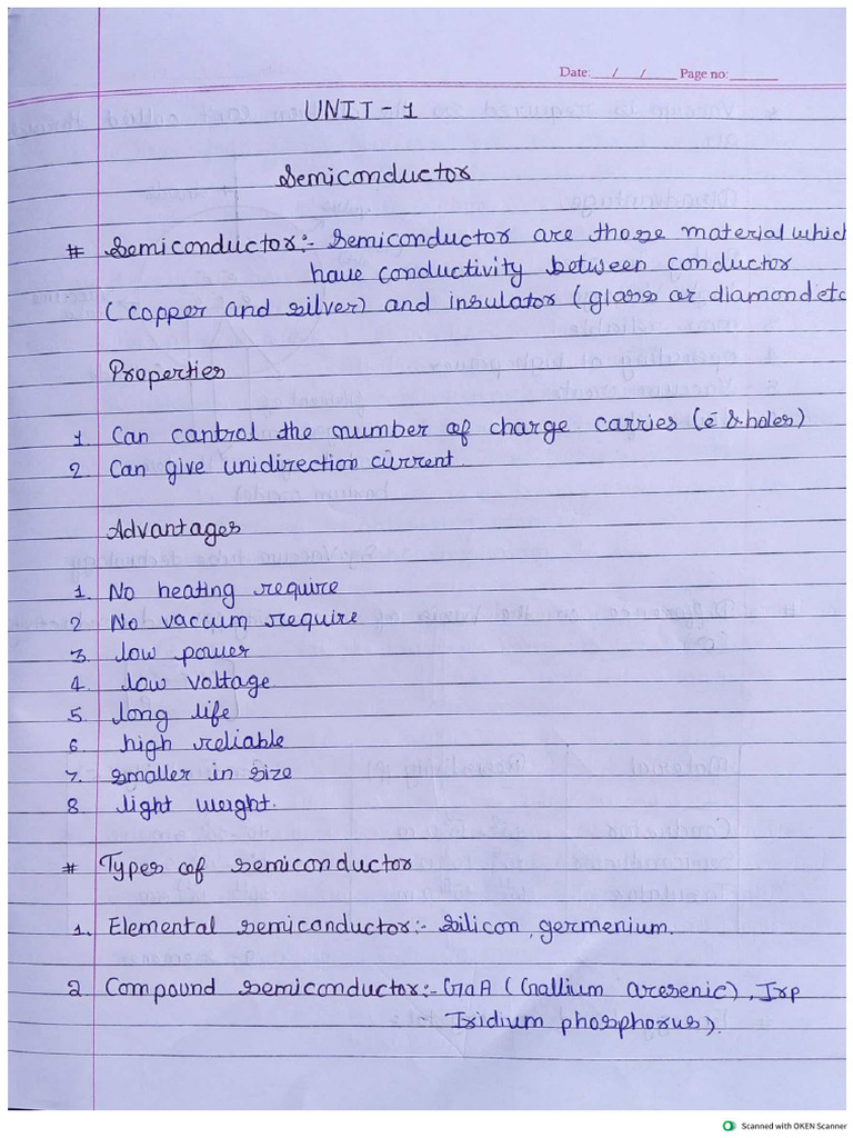 Unit01 Semiconductor | PDF