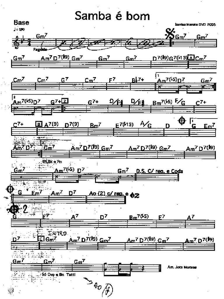 Sorriso Maroto - SAMBA E BOM | PDF