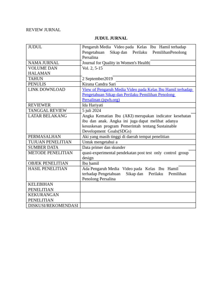 Cara Review Jurnal | PDF