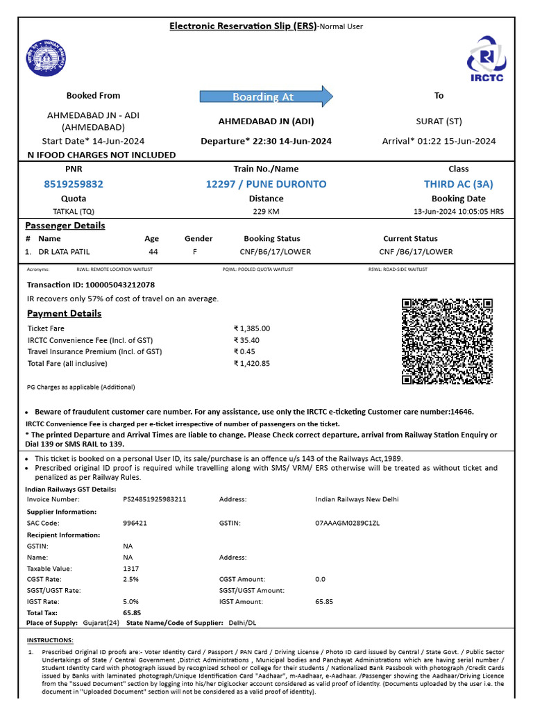 Adi To ST DT 14 06 2024 Lata Patil 03 | PDF | Identity Document | Payments