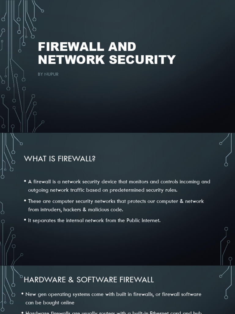 Firewall and Network securityE2R325 | PDF | Proxy Server | Firewall (Computing)