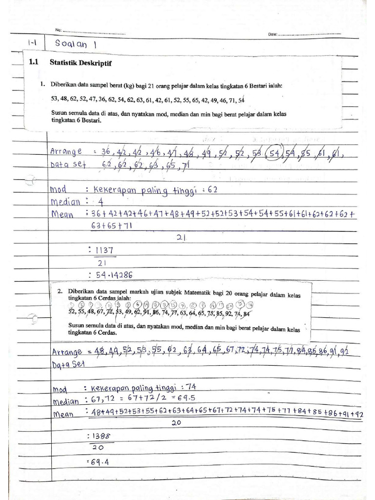 Jawapan Tutorial 1 | PDF