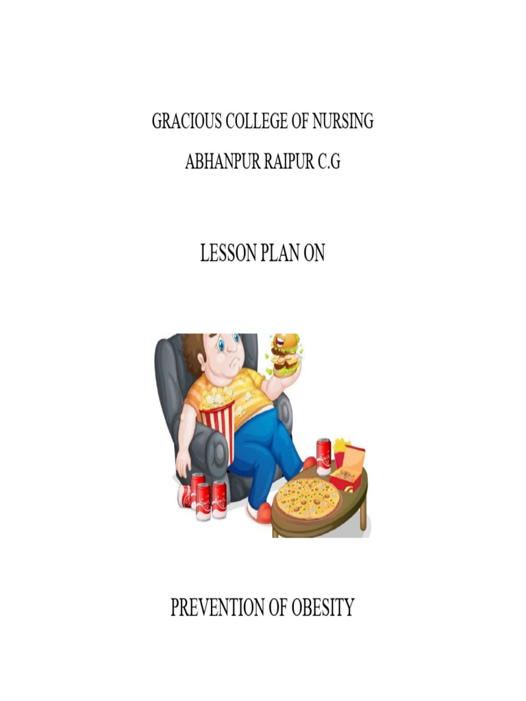 Obesity Prevention Lesson Plan | PDF | Teaching | Learning