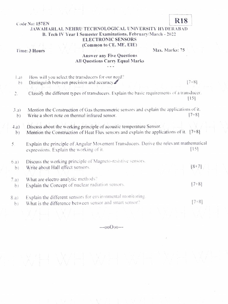 Previous question paper | PDF