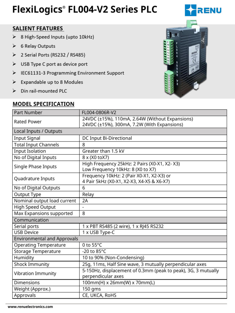 fl004-0806r-v2 | PDF | Programmable Logic Controller | Computer Networking
