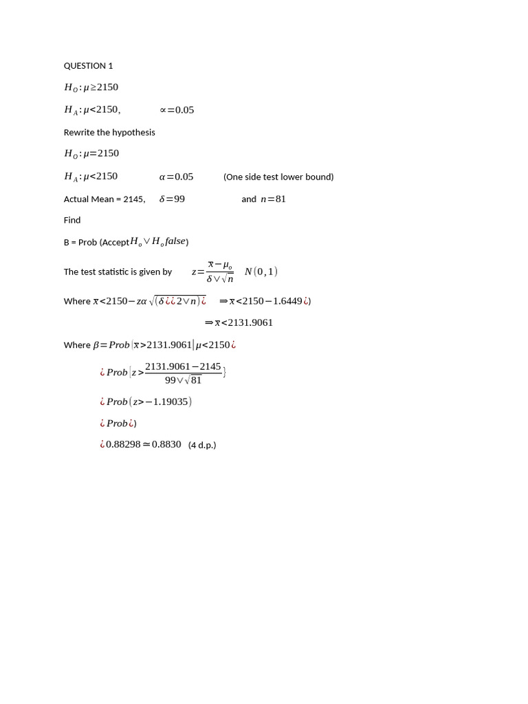 Mathematics (Statistical Method For Management) | PDF | Sample Size ...