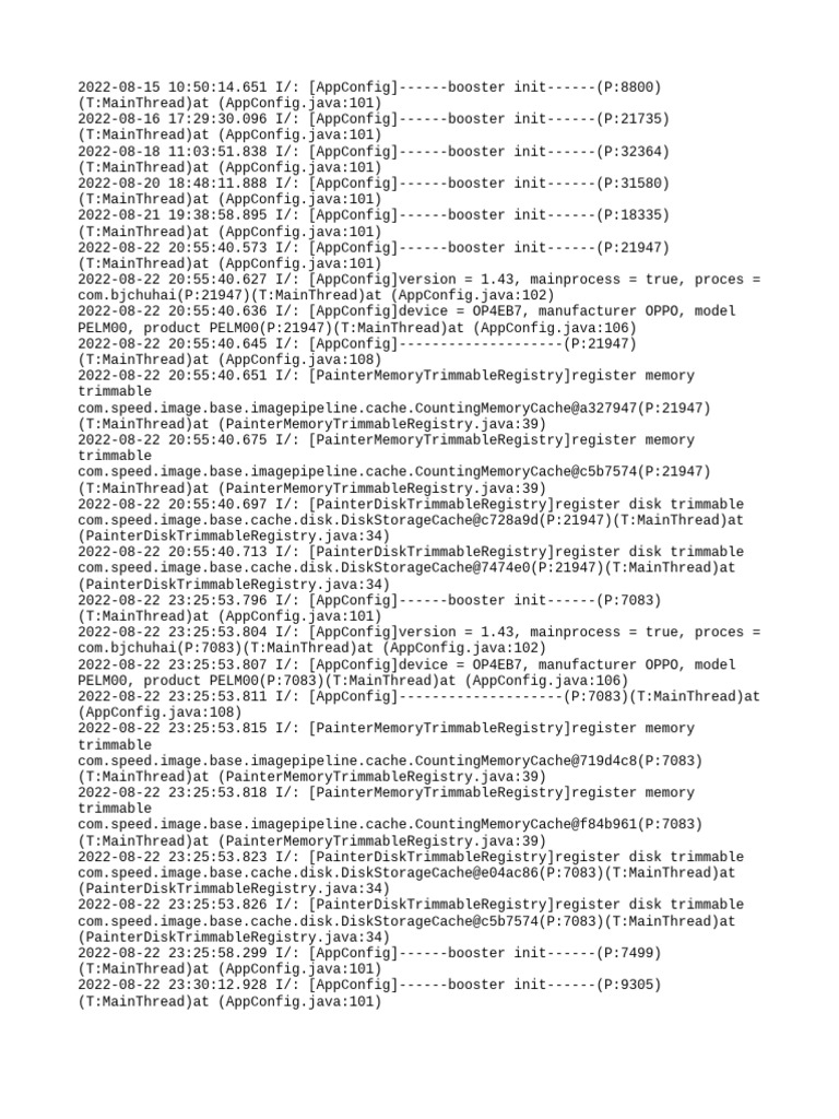 Logs | PDF | Java (Programming Language) | Computer Architecture