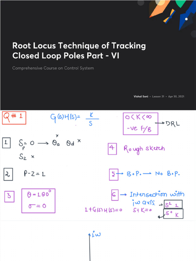 31.root Locus Technique of Tracking C Anno 167716 | PDF