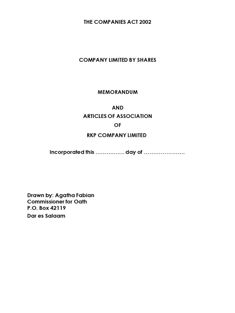 Memorundum of Understanding-Rkp Co LTD | PDF | Indemnity | Securities ...