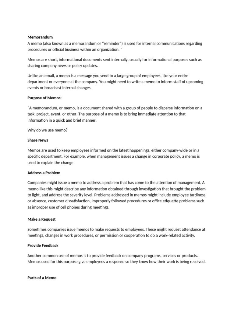 Memorandum | PDF | Memorandum | Human Communication