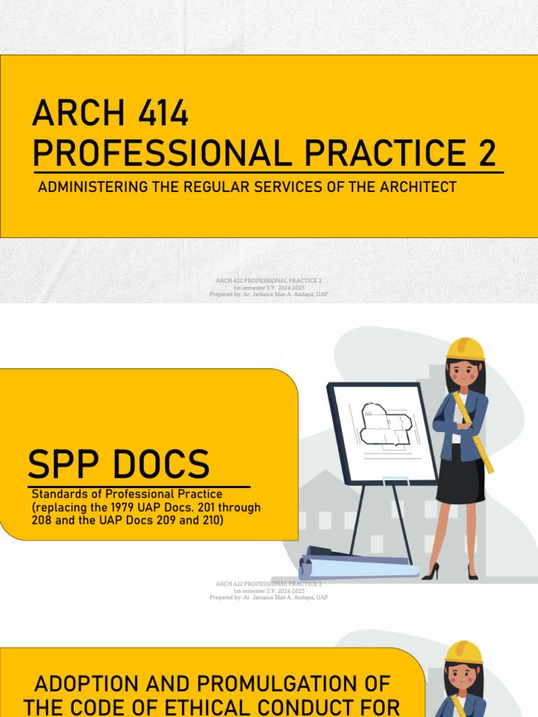 ARCH-414-MODULE-SPP-DOC-ARCHITECTS-GUIDELINE | PDF | Architect | Specification (Technical Standard)