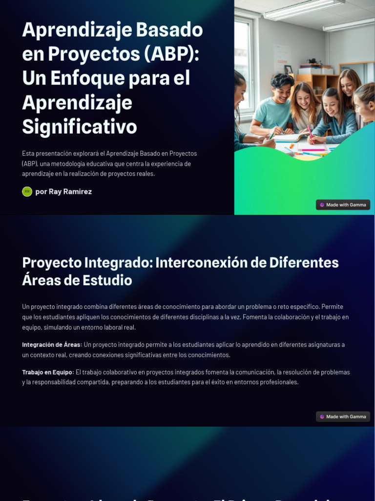 Aprendizaje Basado en Proyectos: Guía Completa | PDF | Aprendizaje en base a proyectos | Aprendizaje