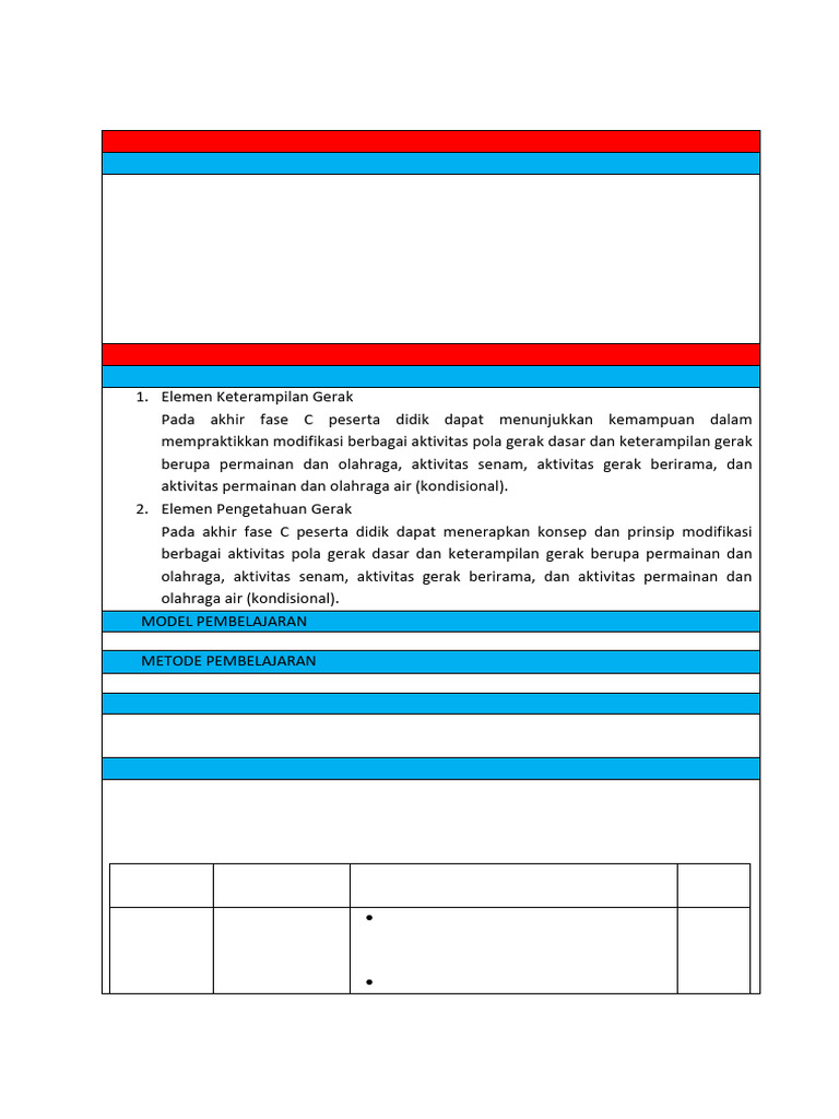 Modul Ajar PKG PJOK | PDF