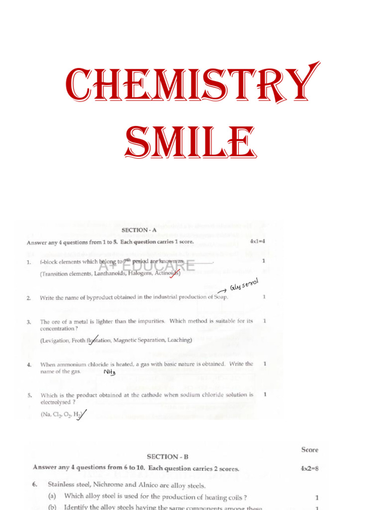 Chemistry QP 2024 | PDF