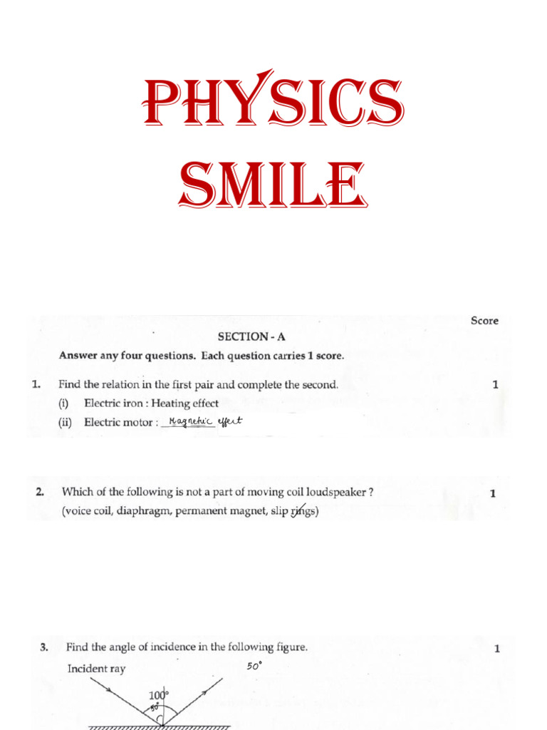 Physics Smile | PDF