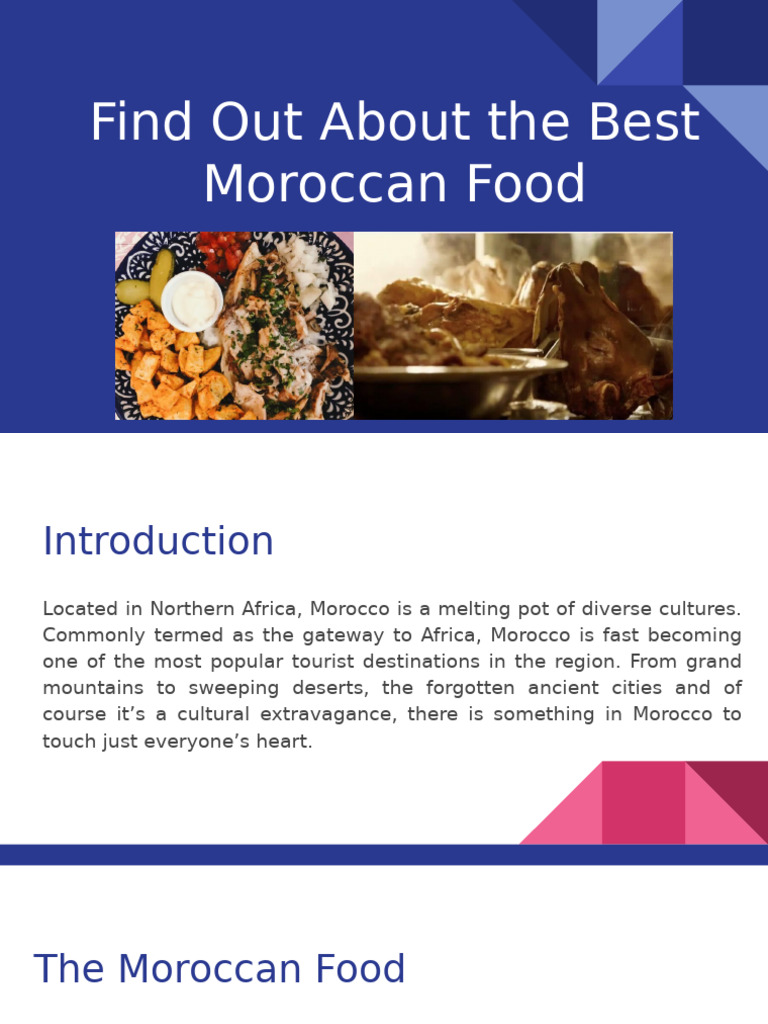 A37536D6 FindOutAbouttheBestMoroccanFood | PDF | Morocco | Moroccan Cuisine