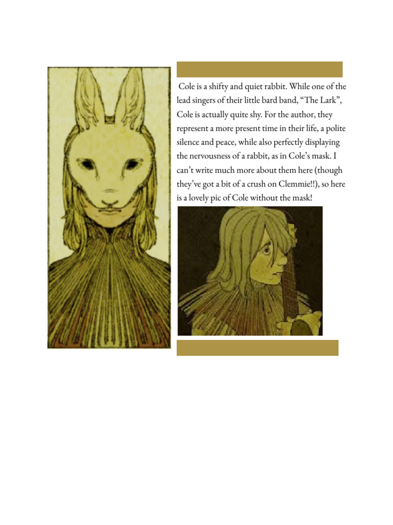 Shifty Singer Cole from The Lark | PDF