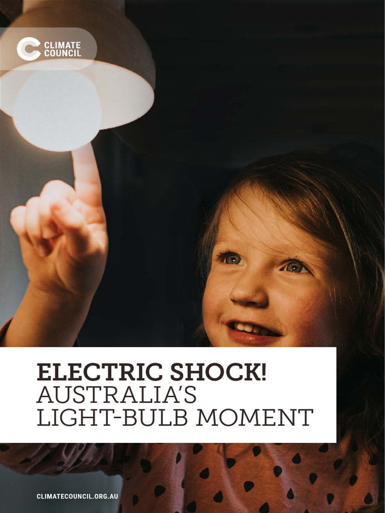 Electric Shock Australias lightbulb Moment Climate Council PDF Wind