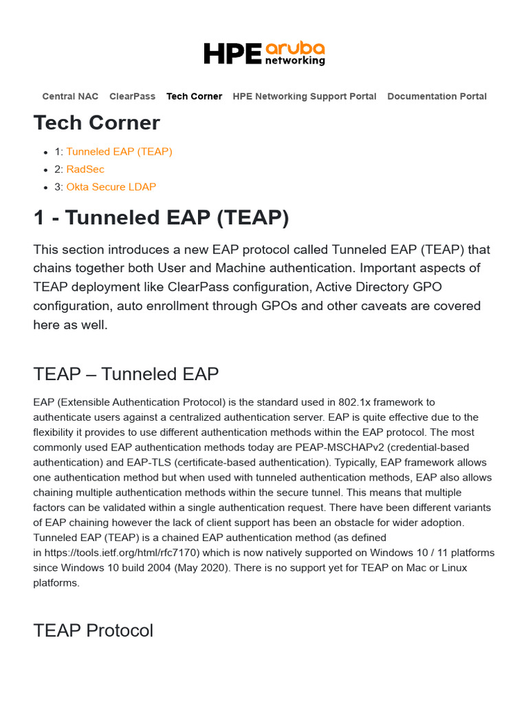 Okta Integration with TEAP for 802.1x | PDF | Radius | Group Policy