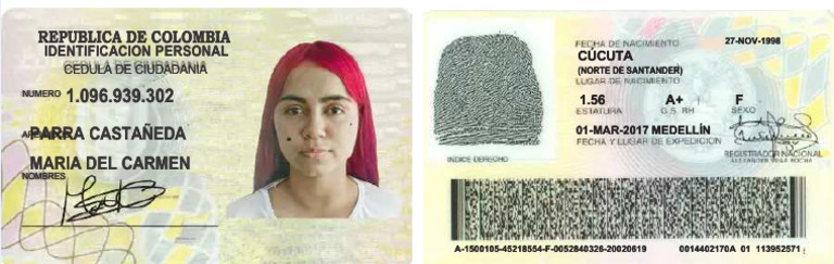 PDF Cedula Colombiana Editable - Compress | PDF