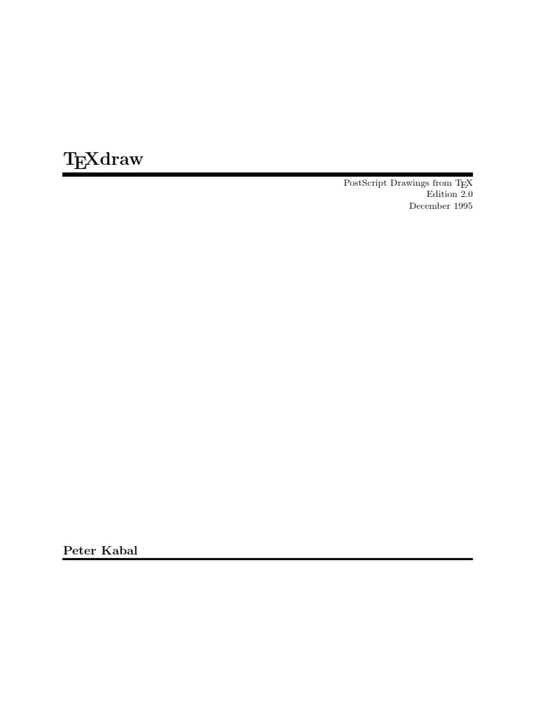 Texdraw | PDF | Te X | Computing