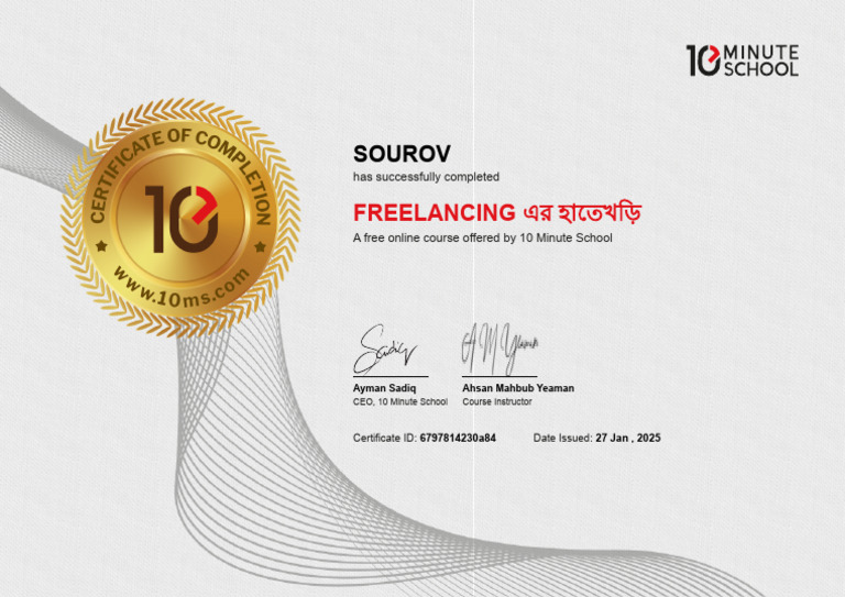 Freelancing Basics Completion | PDF