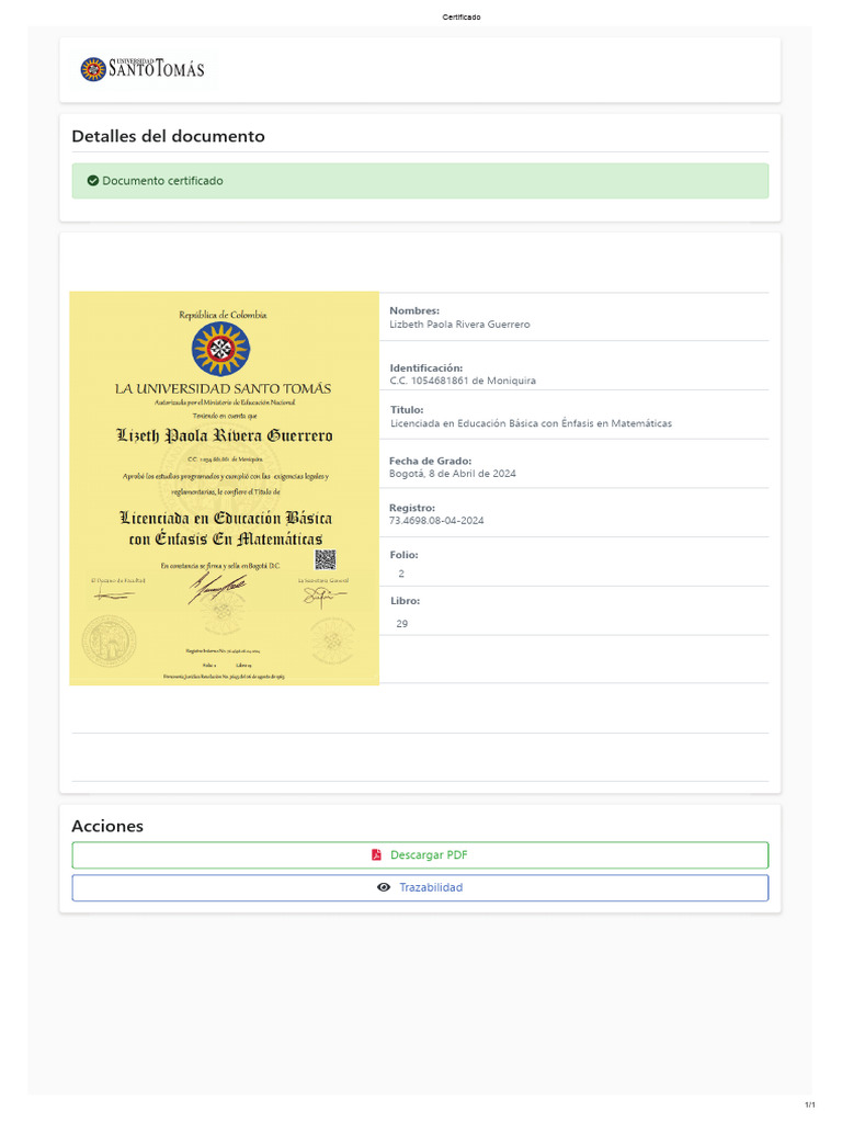 QR SANTOTOMAS ULTIMO | PDF