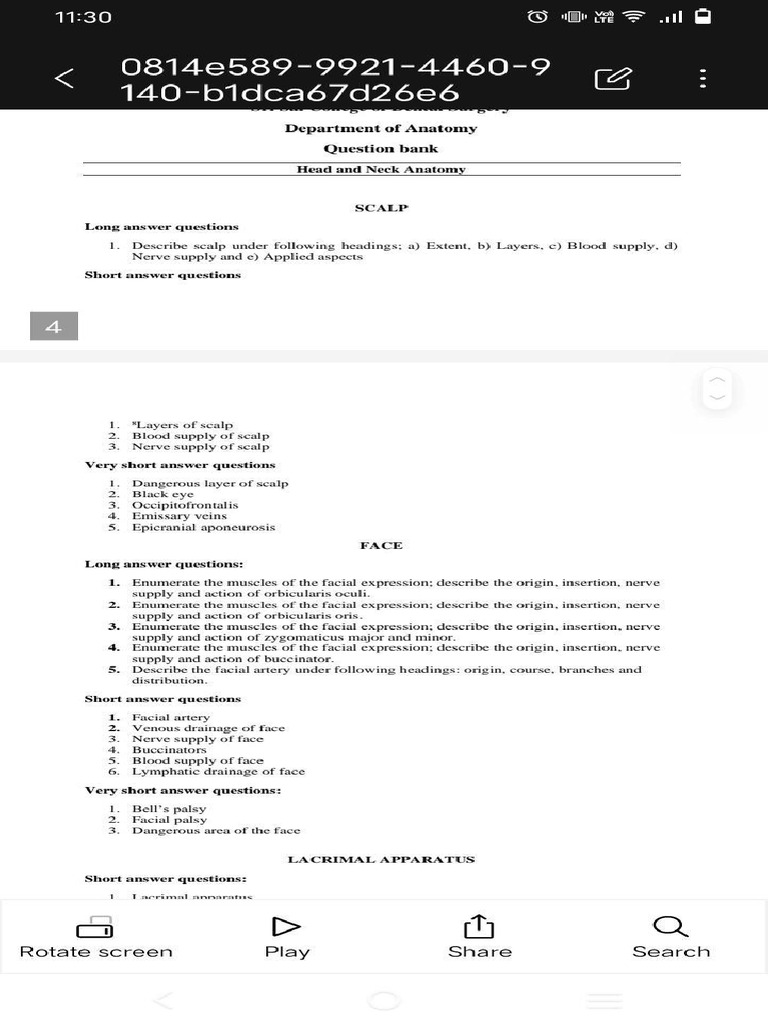 Anatomy Imp. | PDF