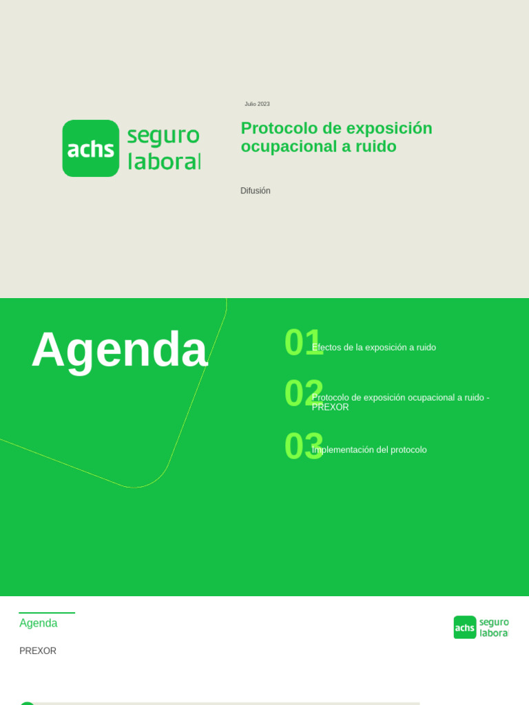 Protocolo PREXOR: Prevención Hipoacusia Ruido | PDF | ruido | Seguridad ...