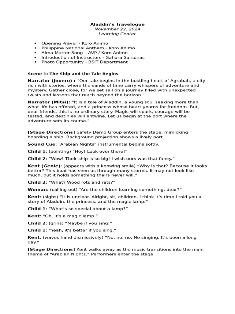 Aladdin_PLAYSCRIPT | PDF