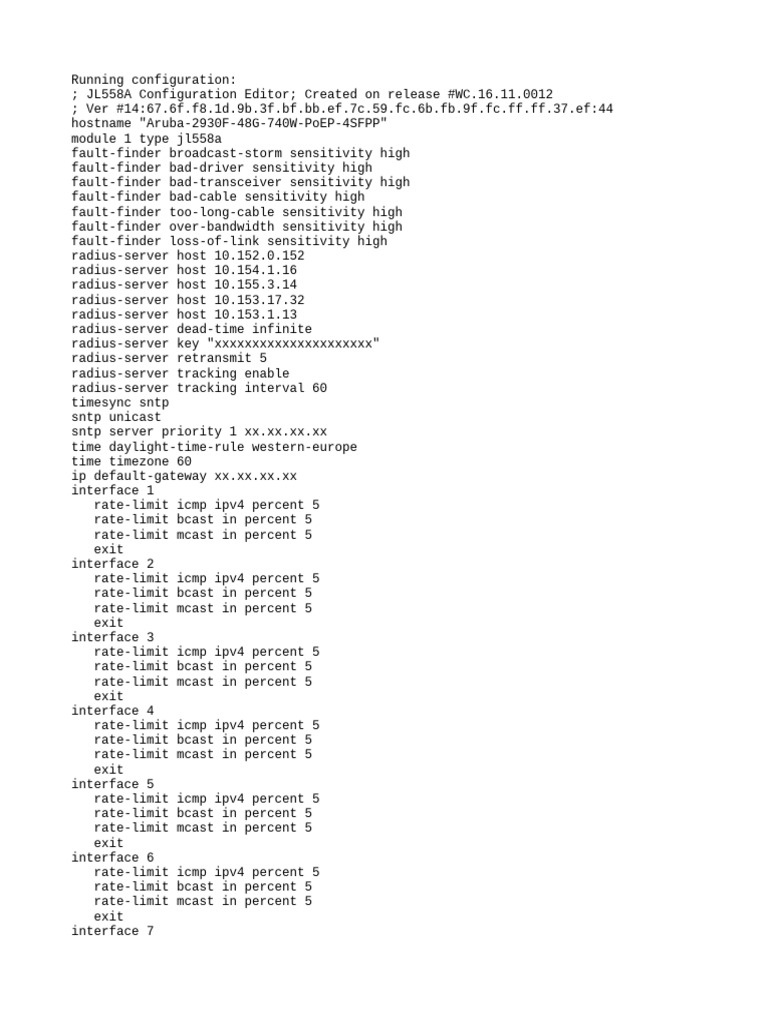 Sample Config For Dot1x - 20230703 | PDF | Computer Networking | Computer Science