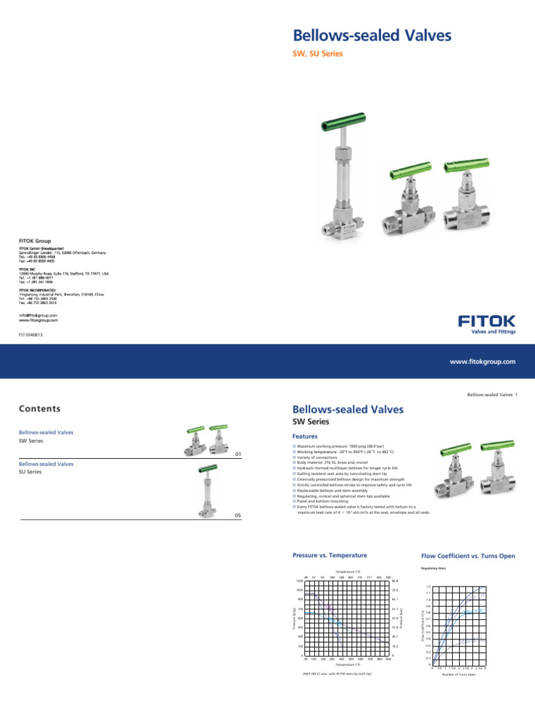 Bellows-Sealed Valves (130409) | PDF | Valve | Pipe (Fluid Conveyance)