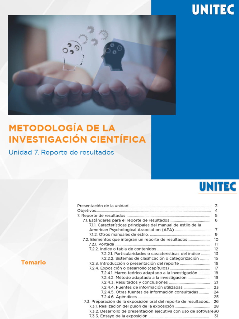 Unidad 7 Reporte de Resultados | PDF | Experimentar | Estilo apa