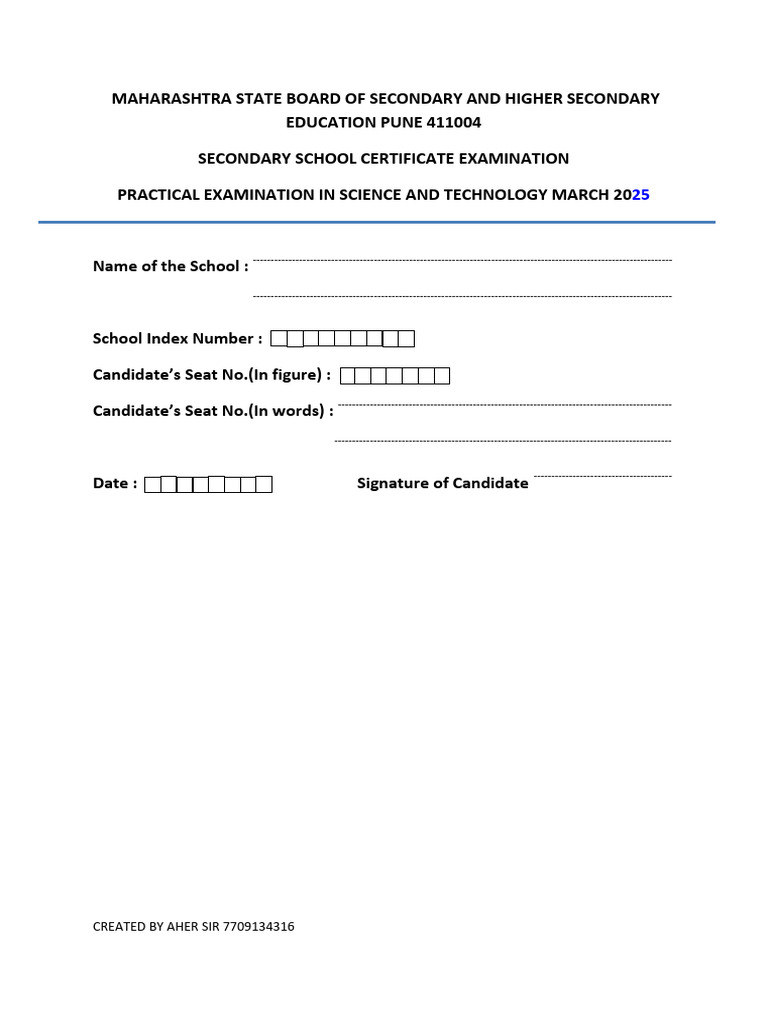 10 SCIENCE PRACTICAL SEMI | PDF