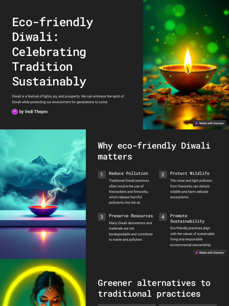 Eco-Friendly Diwali Celebration Tips | PDF | Waste | Recycling