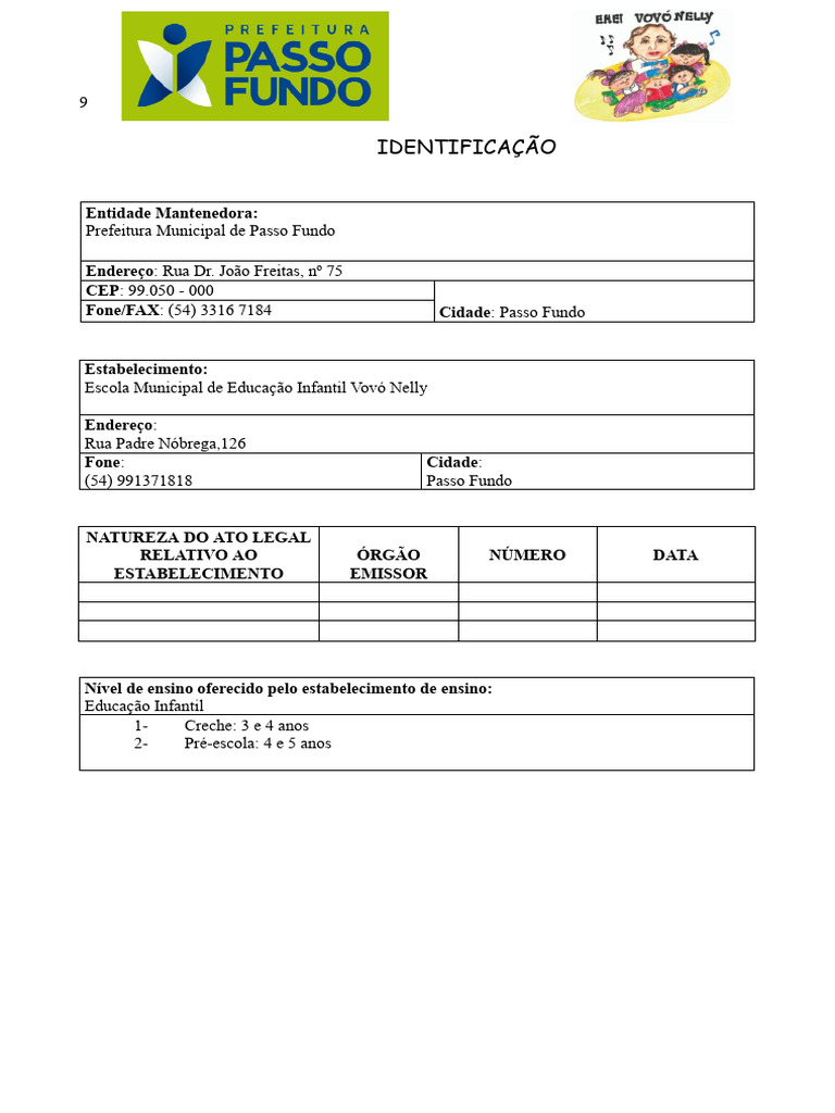 PPP 2022- Vovó Nelly.docx - Documentos Google | PDF | Pré-escola | Pedagogia