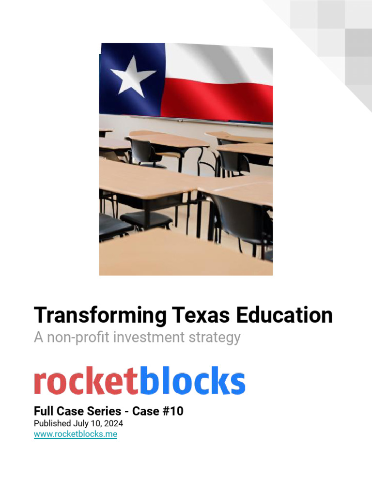 Transforming Texas Education | PDF | Fundraising | Leadership