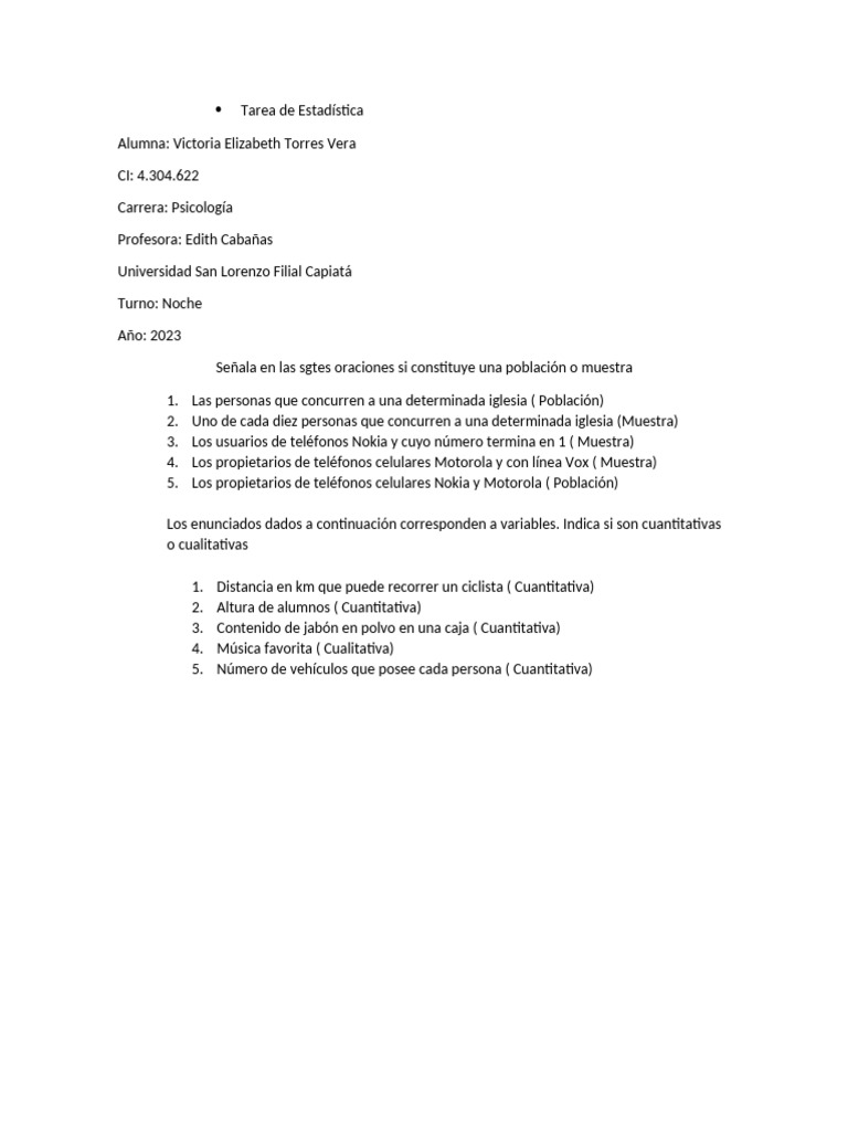 Documento Estadística | PDF