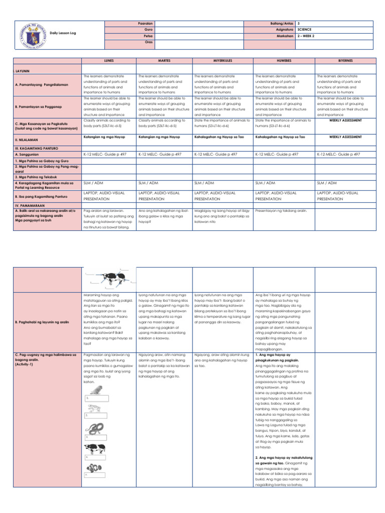 Science 3 Q2-W2 | PDF