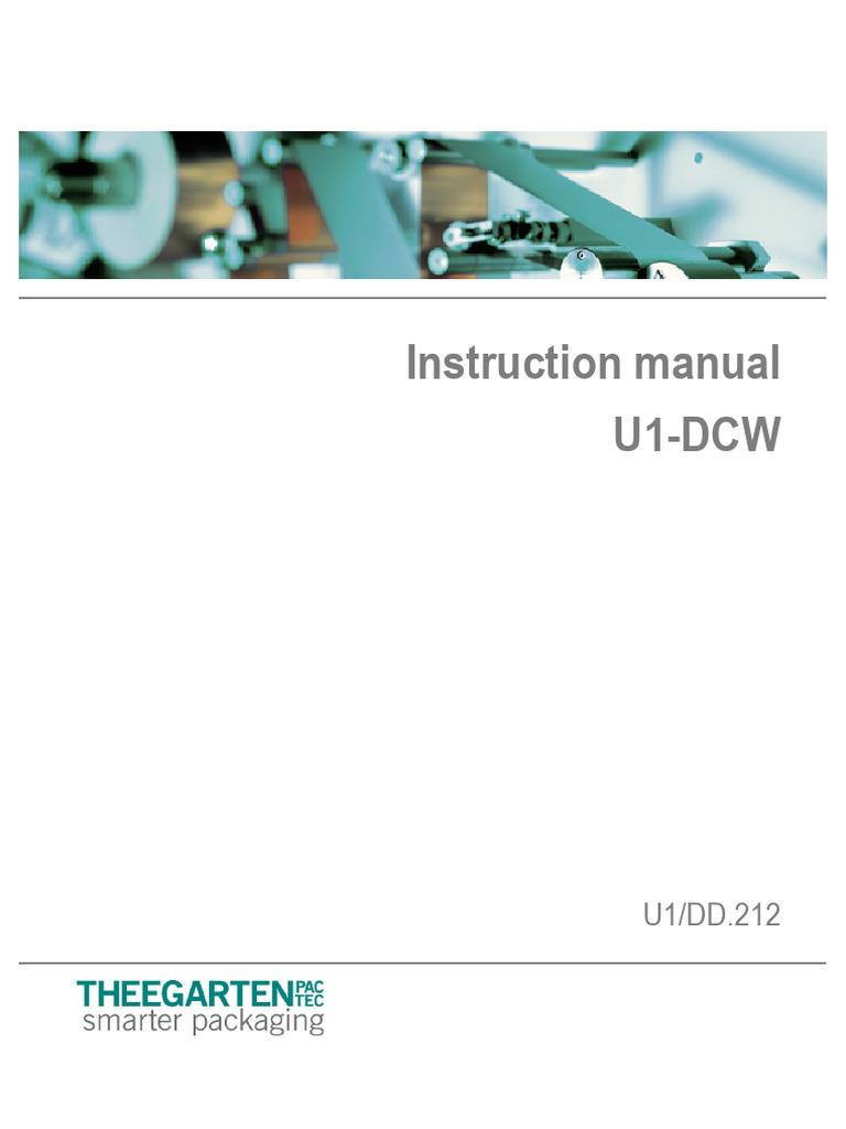 U1-DCW 212 BA r01 Eng | PDF | Mechanical Engineering | Manufactured Goods
