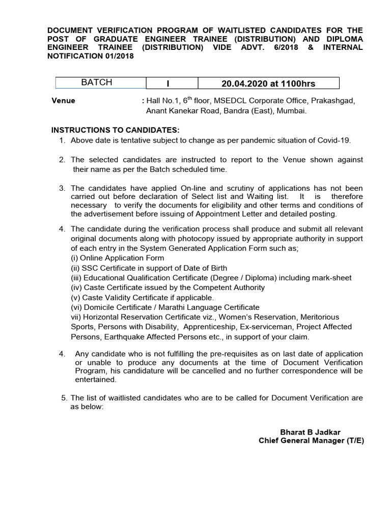 Final-Notification | PDF