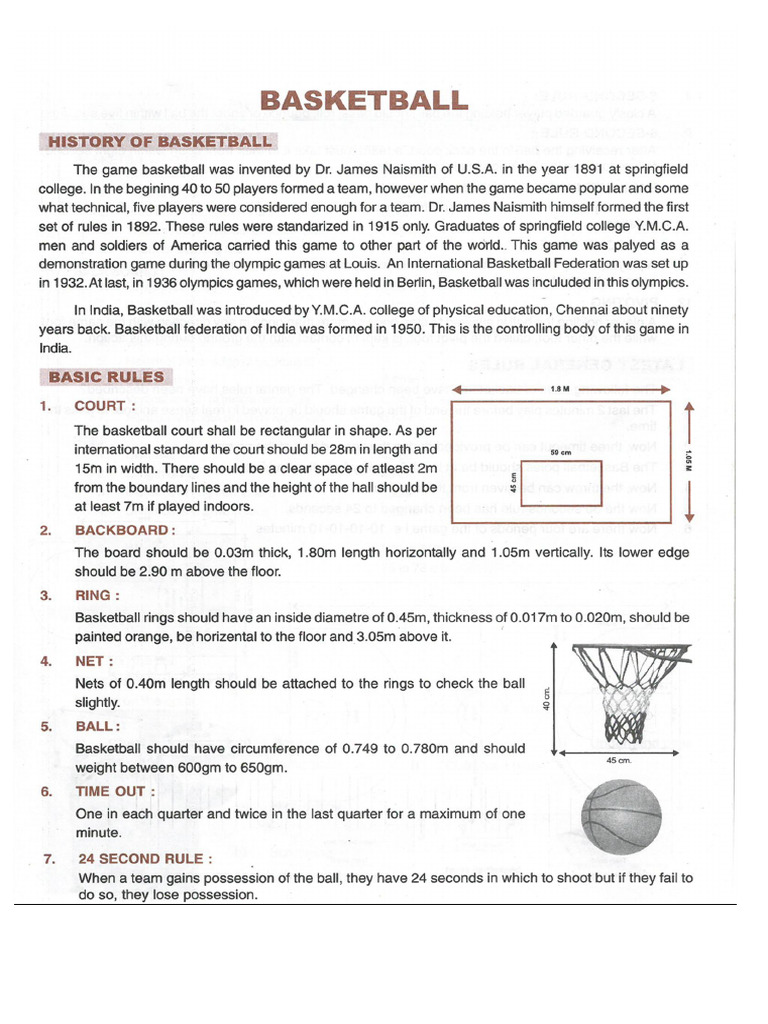 Class 12 Basketball Practical File Pdf