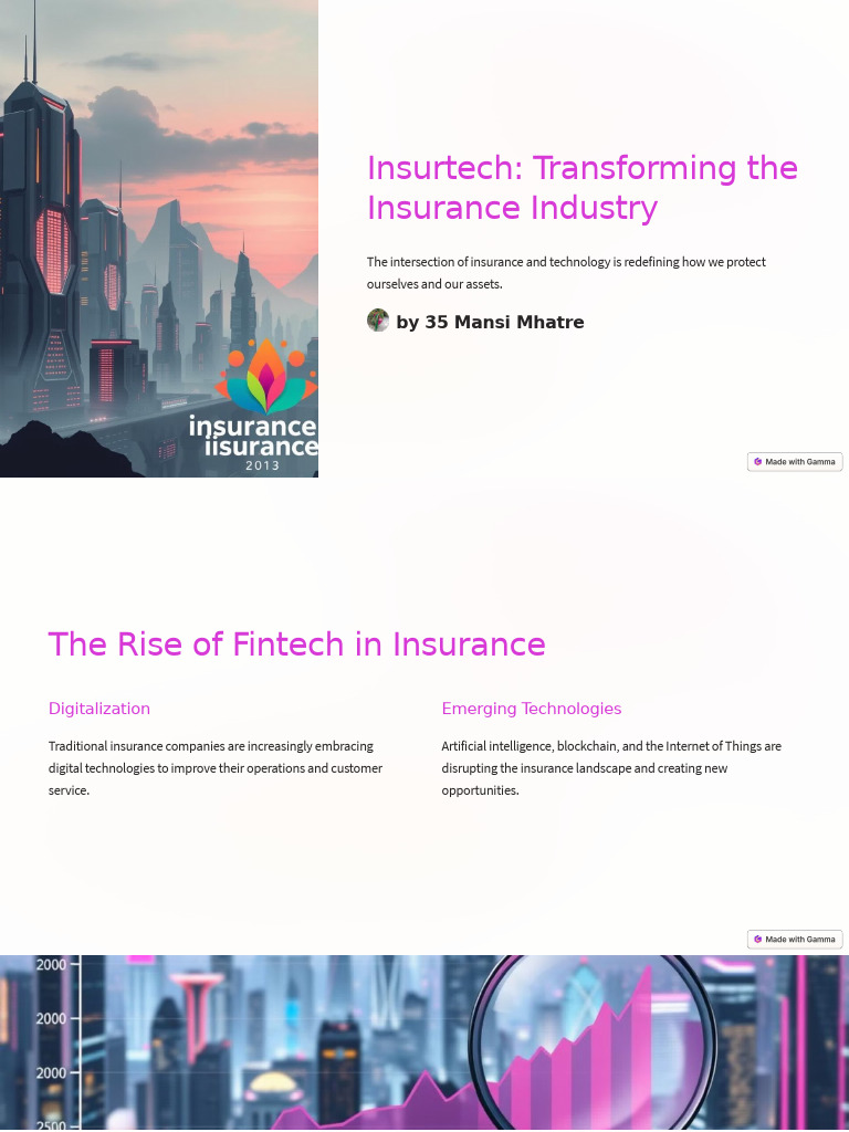 Insurtech Transforming The Insurance Industry | PDF | Analytics | Internet Of Things