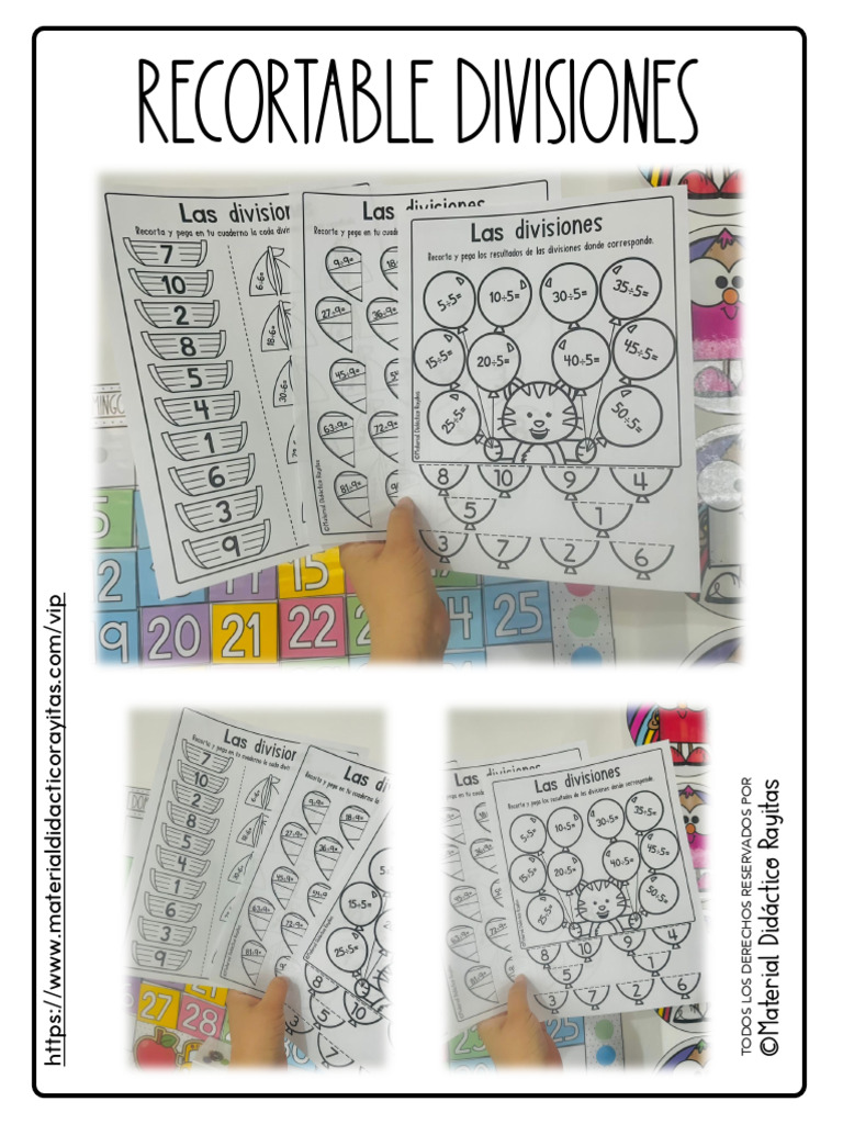 Recortables Divisiones 2 | PDF | Ley de derechos de autor