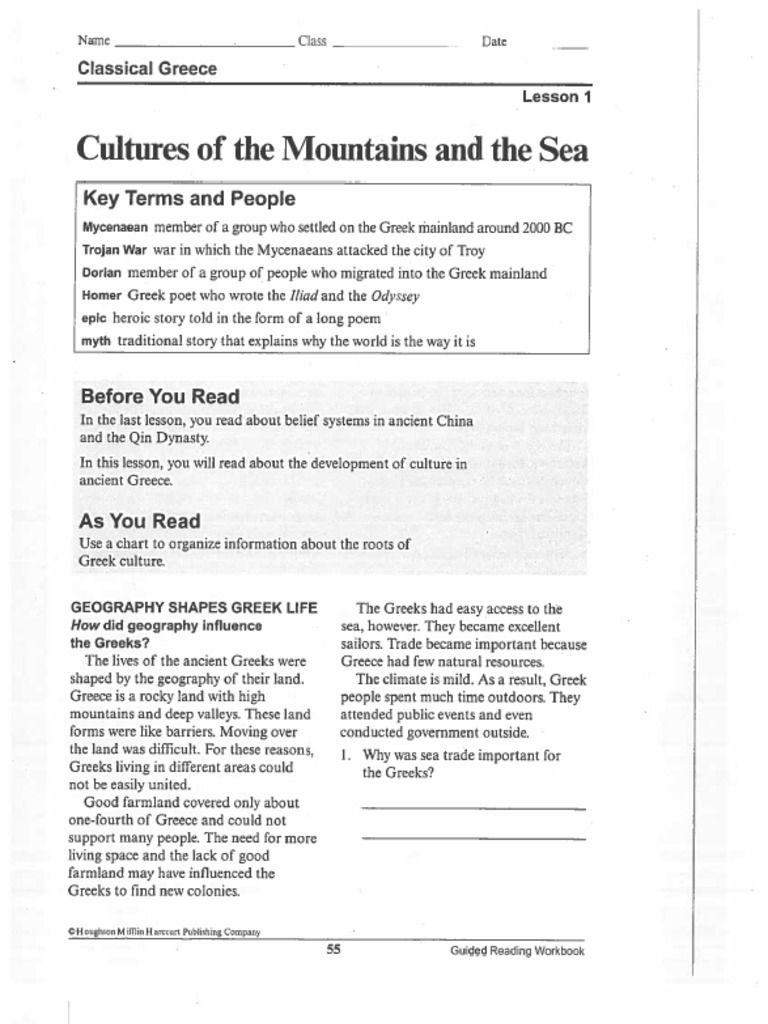 HMH Chapter 5 Classical Greece | PDF