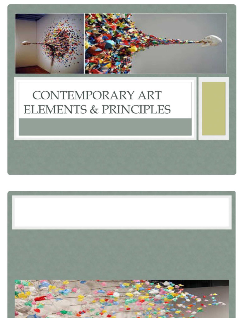 Elementos y principios del arte contemporáneo | PDF | Arte de ...